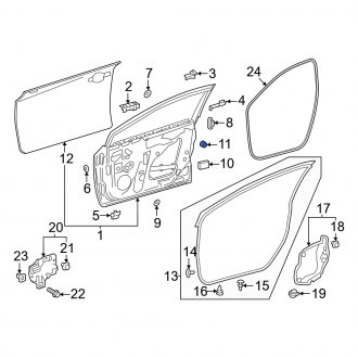 Toyota Door Hinges | Check Straps, Pin & Bushing Kits – CARiD.com