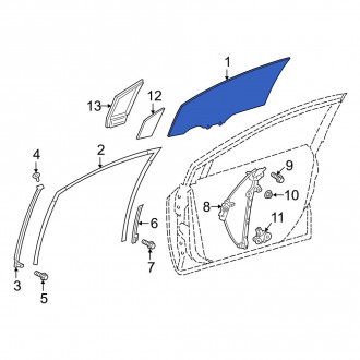 Toyota Corolla Window Glass | Door Glass — CARiD.com