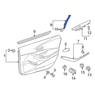 Toyota Corolla Window Trim | Moldings, Pillar Posts — CARiD.com