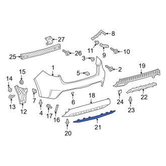 Toyota Corolla Replacement Bumper Moldings & Trim — CARiD.com