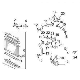 2002 Toyota Highlander OEM Engine Cooling Parts - Radiators | CARiD