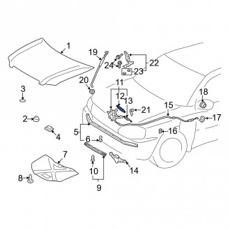 Toyota Highlander Hood Hinges & Springs — CARiD.com