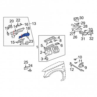 Toyota Highlander Replacement Chassis Frames & Rails - CARiD.com