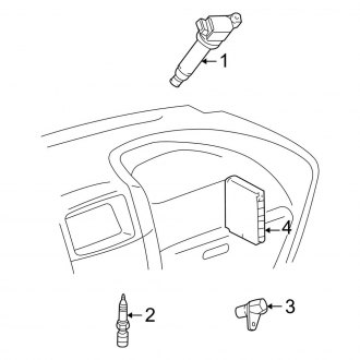 2002 Toyota Highlander OEM Ignition Parts - Coils, Spark Plugs | CARiD