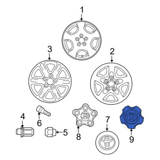 Toyota Highlander Wheel Center Caps | CARiD