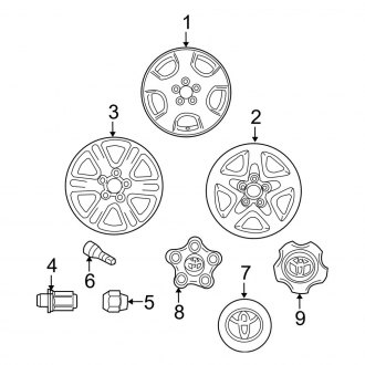 2004 Toyota Highlander Replacement Factory Wheels & Rims - CARiD.com