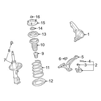 2002 Toyota Highlander OEM Suspension Parts | Shocks, Struts — CARiD.com
