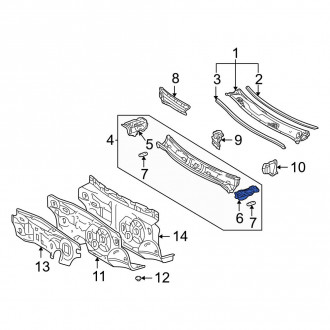 Toyota Highlander Cowl Panels & Parts | Vent Grills — CARiD.com