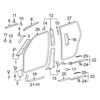 Toyota Door Sills | Replacement Door Sill Plates — CARiD.com