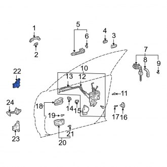 Toyota Land Cruiser Door Hinges, Pin & Bushing Kits – CARiD.com