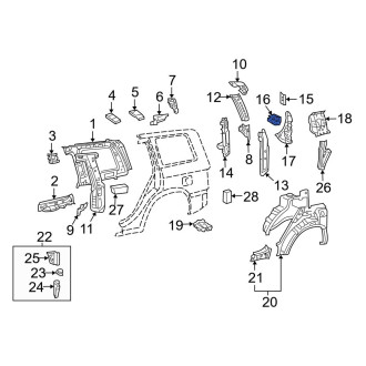 Toyota Highlander OEM Quarter Panels & Parts | Rear & Front — CARiD.com