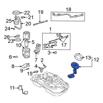 Toyota Highlander OEM Fuel System Parts - Pumps, Lines | CARiD