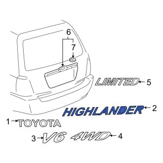Toyota Highlander Logos — CARiD.com