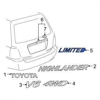Toyota Highlander Logos — CARiD.com