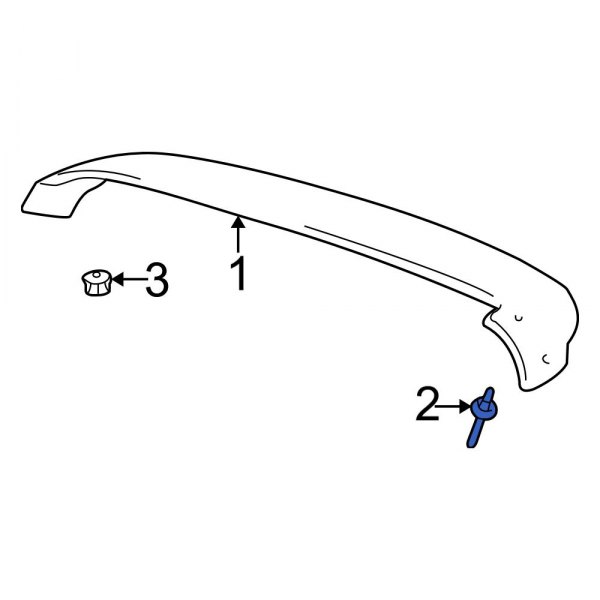 Toyota OE 7687948010 - Rear Spoiler Clip