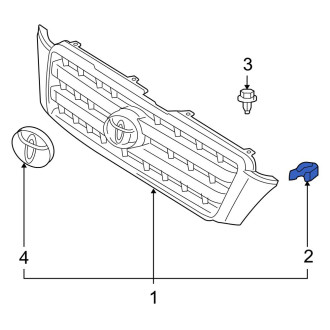 Toyota Land Cruiser Replacement Grilles | Moldings, Brackets - CARiD.com