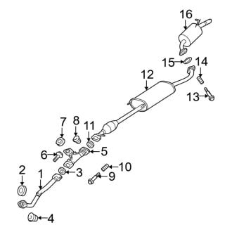 2004 Toyota Highlander OEM Exhaust Parts - Systems, Tips | CARiD