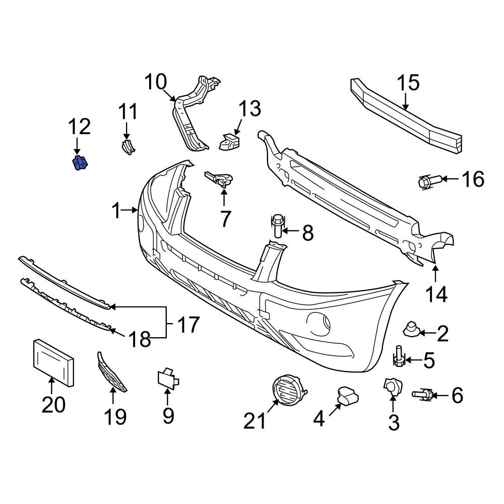Toyota OE 5211748010 - Front Bumper Guide