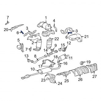 Toyota OEM Exhaust Parts | Systems, Tips, Pipes, Manifolds — CARiD.com