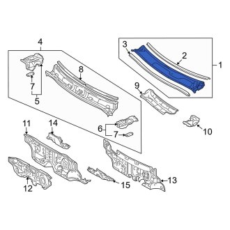 Toyota Highlander Cowl Panels & Parts | Vent Grills — CARiD.com