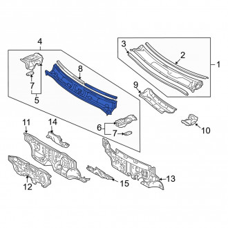 Toyota Highlander Cowl Panels & Parts | Vent Grills — CARiD.com