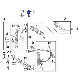 Toyota Highlander OEM Header Panels & Parts — CARiD.com