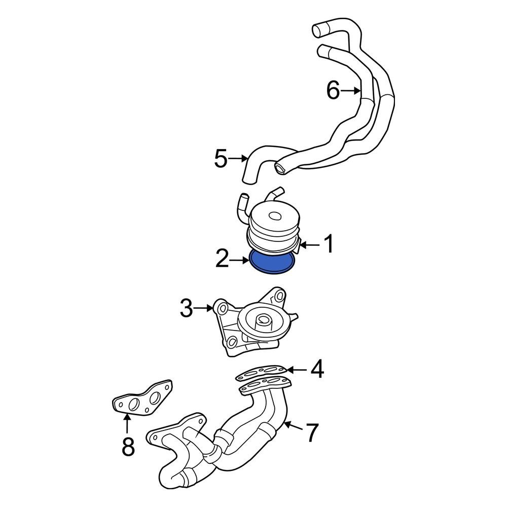 Toyota OE 9043016012 - Upper Engine Oil Cooler Gasket
