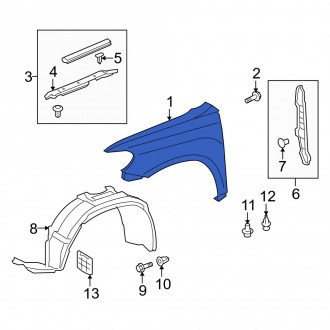 Toyota Highlander Front & Rear Fenders - Patch Panels, Extensions | CARiD