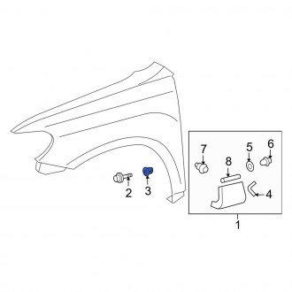 Toyota Highlander Fender Support Braces & Hardware — CARiD.com