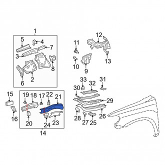 Toyota Highlander Replacement Chassis Frames & Rails - CARiD.com