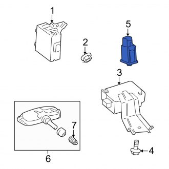 Toyota Highlander OEM TPMS Sensors | Bluetooth, Wireless, USB — CARiD.com