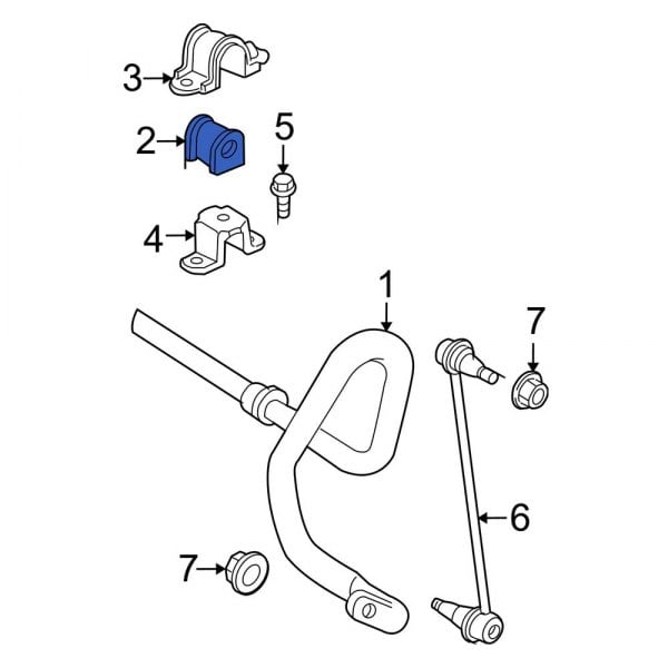 Toyota OE 4881548070 - Front Suspension Stabilizer Bar Bushing