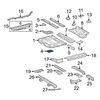 Toyota Highlander Rocker Panels, Floor Pans, Moldings — CARiD.com