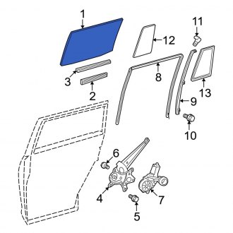 Toyota Highlander OEM Glass - Windshields, Door Glass | CARiD