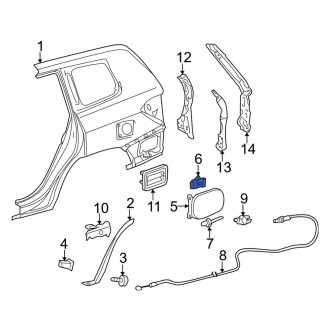 Toyota Replacement Fuel Doors & Parts | CARiD