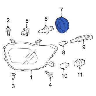 Toyota Yaris Headlight Components | Brackets, Adapters — CARiD.com