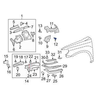 Toyota Highlander OEM Header Panels & Parts — CARiD.com