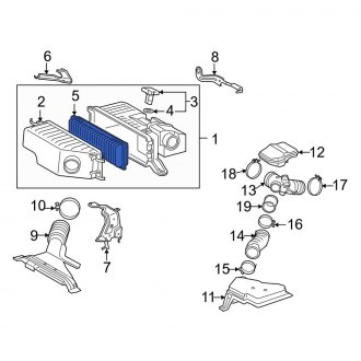 Toyota Highlander OEM Air Intake Parts | Filters, Manifolds — CARiD.com
