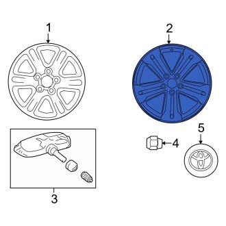 Toyota Highlander Factory Steel Wheels — CARiD.com