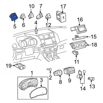 Toyota FJ Cruiser Power Mirror Switches & Relays — CARiD.com