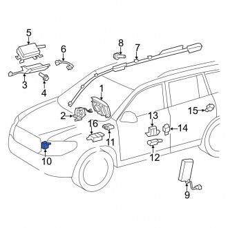 Toyota Highlander OEM Electrical Parts | Sensors, Switches — CARiD.com