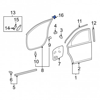 Toyota Highlander Door Moldings | Side, Edge, Belt – CARiD.com