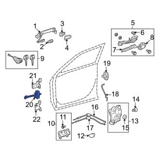 Toyota Highlander Door Hinges, Pin & Bushing Kits | CARiD