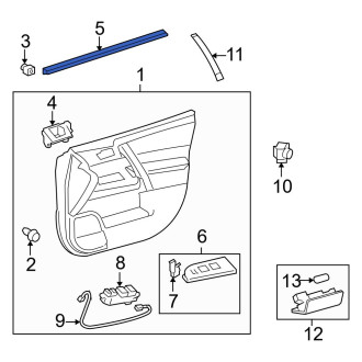 Toyota Highlander Replacement Window Seals — CARID.com