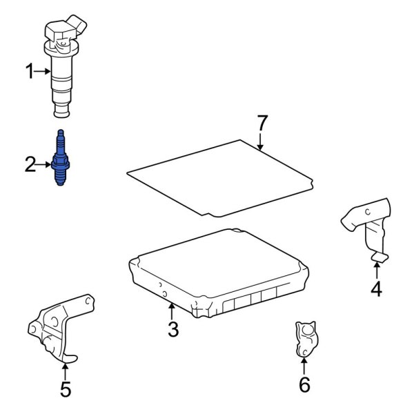 Toyota OE 9008091184 - Spark Plug