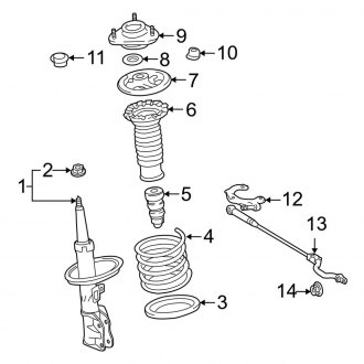 2005 Toyota Matrix OEM Suspension Parts - Shocks, Struts | CARiD