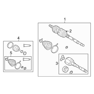 2004 Toyota Matrix OEM Driveline & Axle Parts - Hubs | CARiD