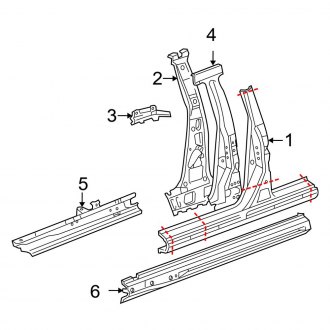 2003 Toyota Matrix OEM Chassis Frames & Body Parts — CARiD.com