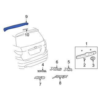 Toyota Matrix Spoilers | Custom, Factory, Roof, Lip & Wing Spoilers