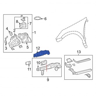 Toyota Corolla Replacement Chassis Frames & Rails - CARiD.com